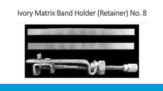 Matricing & Tooth Separation | PDF