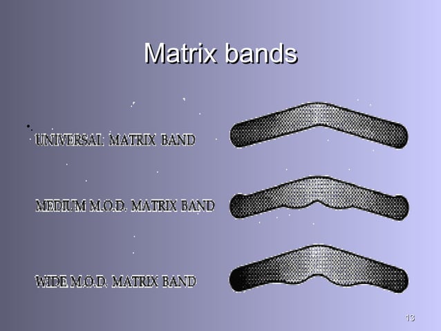 Matrix bands | PPT