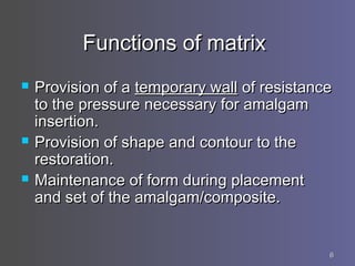 Matrix bands | PPT