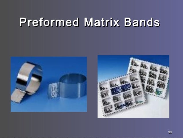 Matrix bands