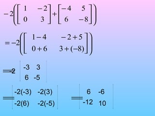 Matrix basic operations | PPT