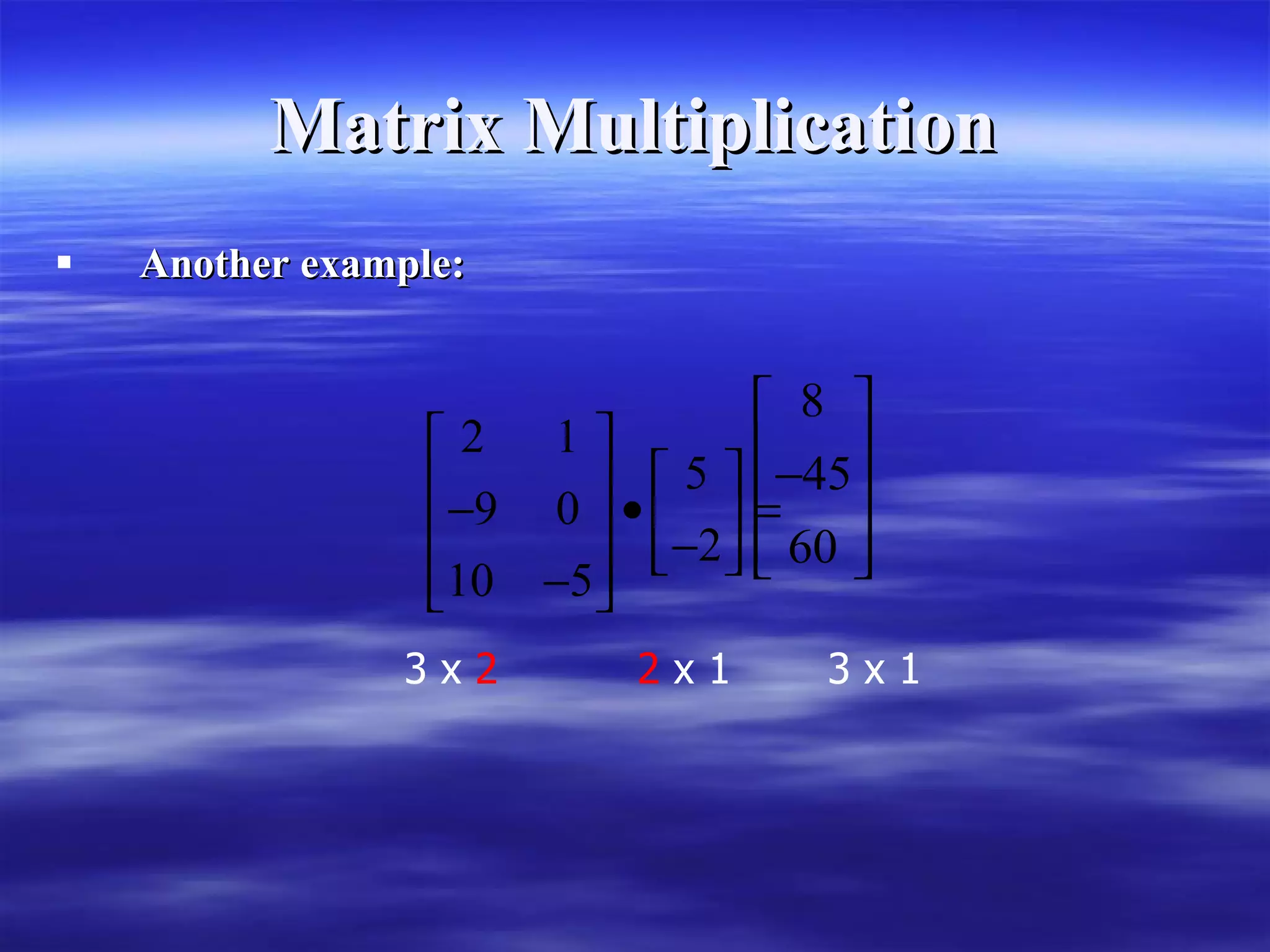 Matrix basic operations | PPT