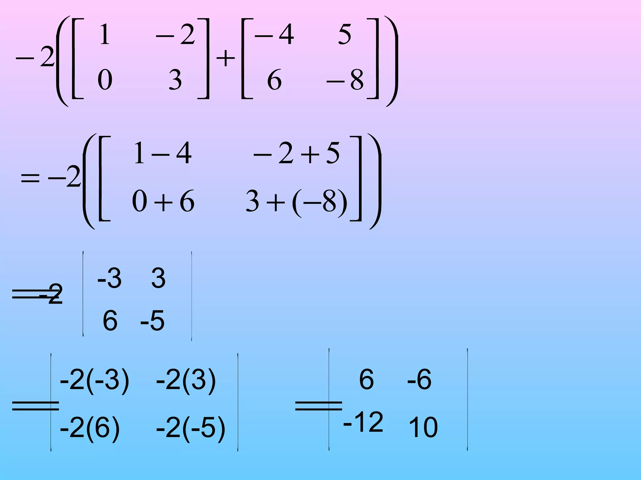 Matrix basic operations | PPT