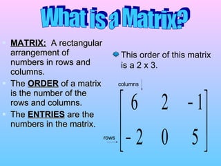 Matrix basic operations | PPT
