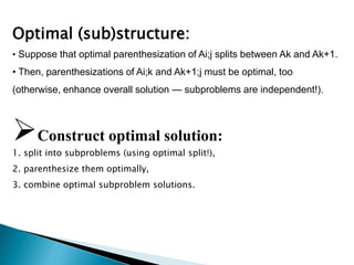 Matrix chain multiplication | PPTX