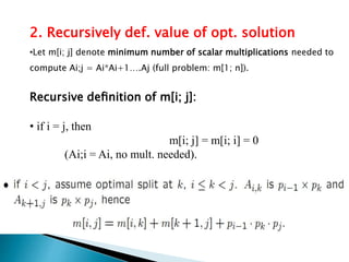 Matrix chain multiplication | PPTX