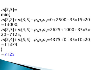 Matrix chain multiplication | PPTX