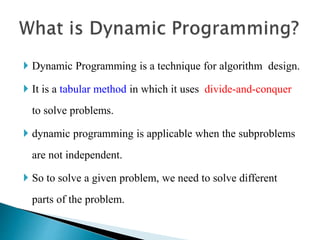 Matrix chain multiplication | PPTX