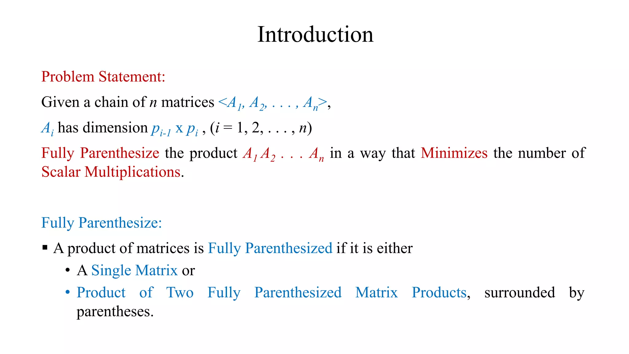 Matrix chain multiplication | PDF