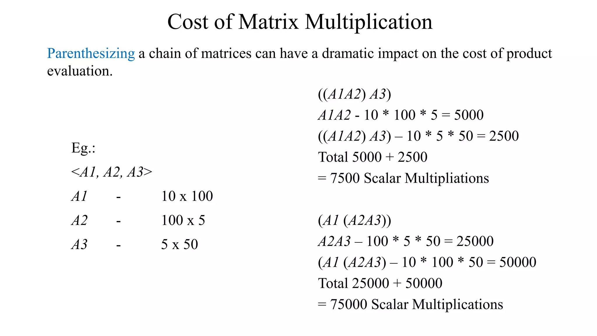 Matrix chain multiplication | PDF
