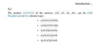 Matrix chain multiplication | PDF