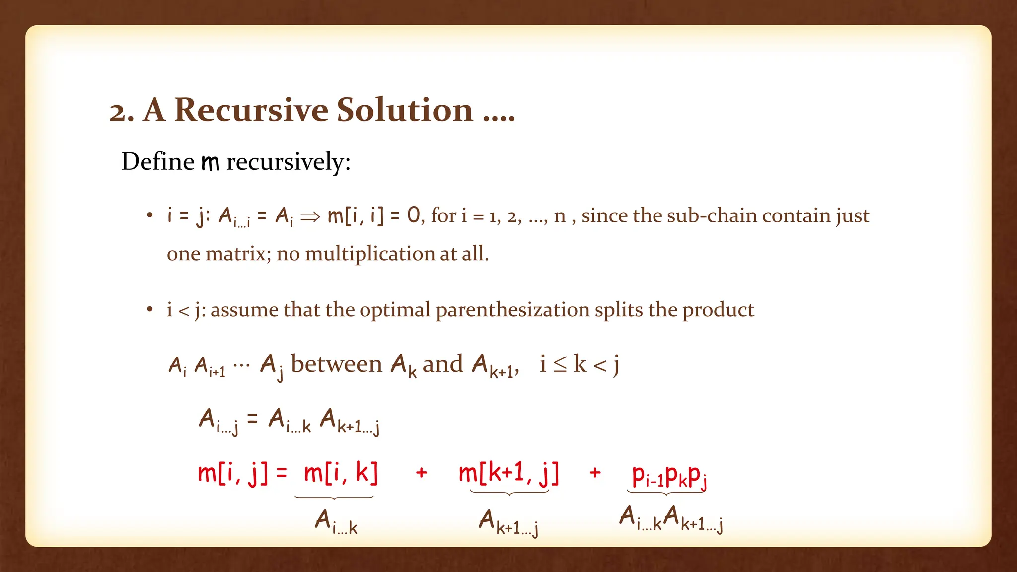Matrix chain multiplication in design analysis of algorithm | PPTX