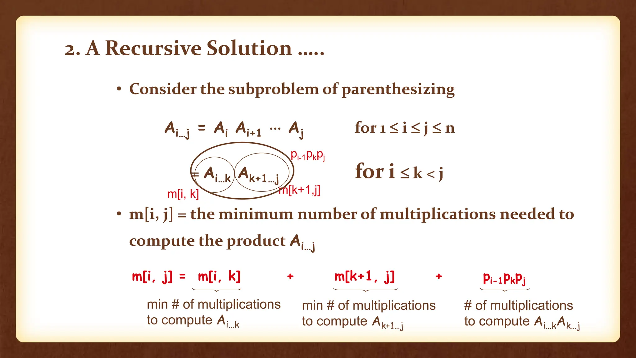 Matrix chain multiplication in design analysis of algorithm | PPTX