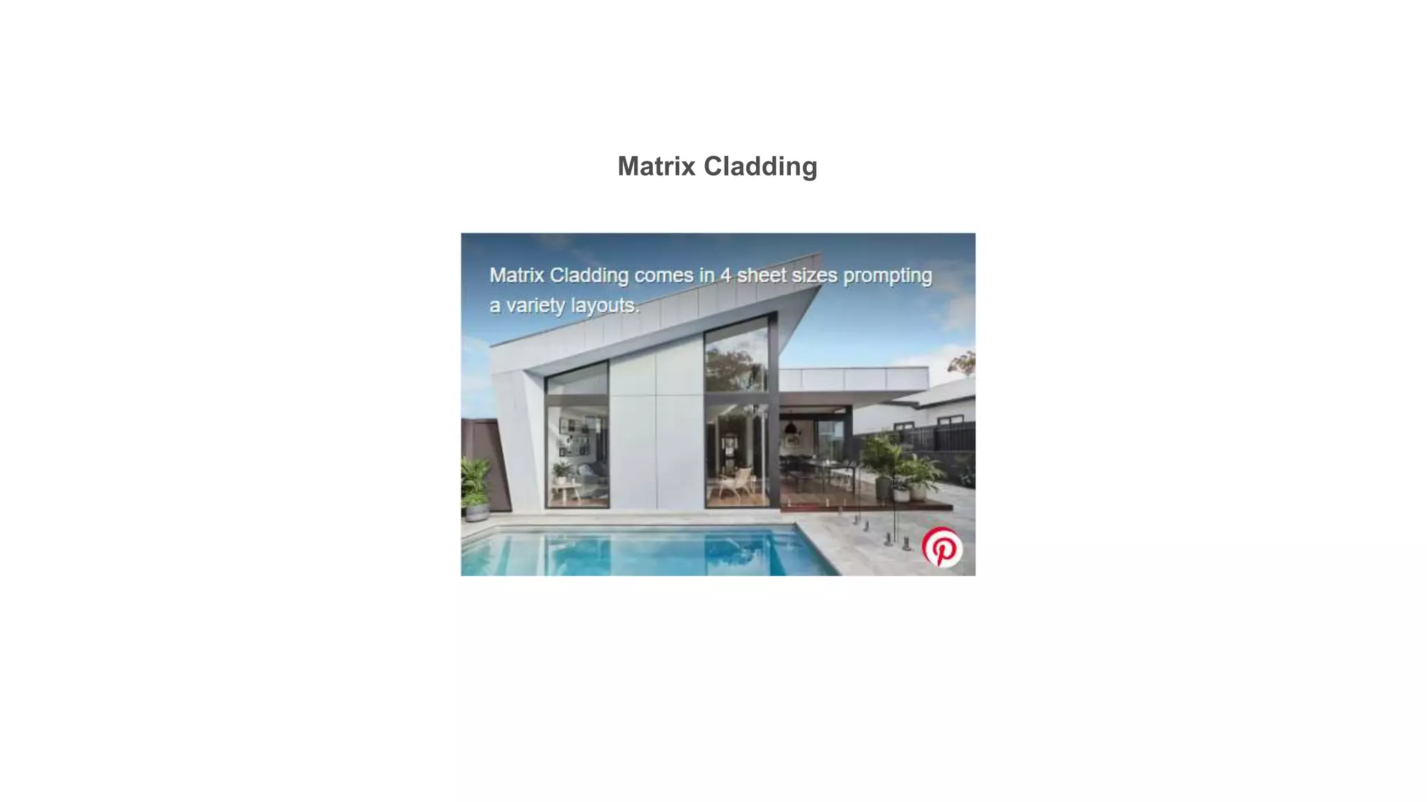 Matrix Cladding | Modern and Durable Panel by James Hardie | PPTX