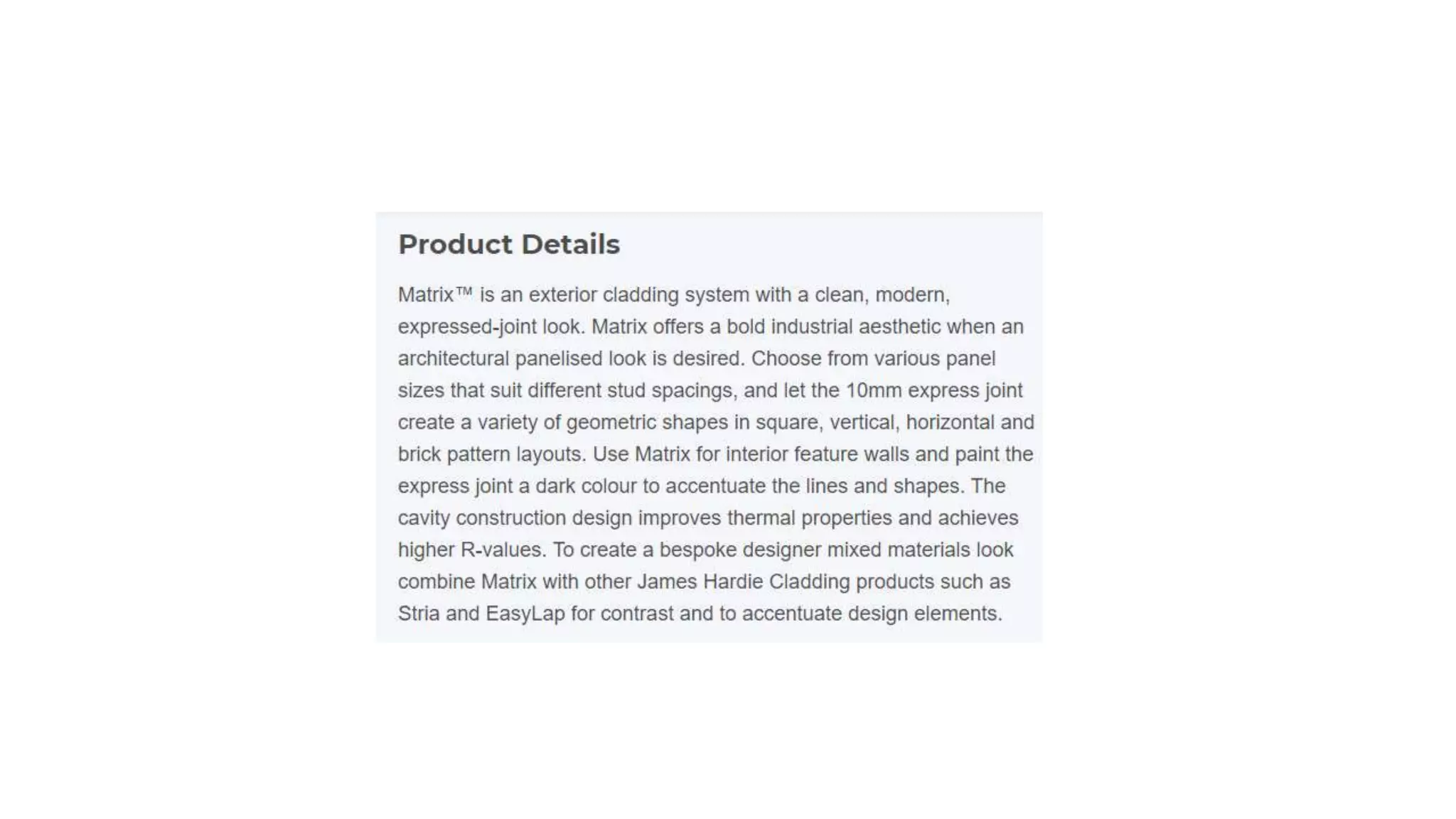 Matrix Cladding | Modern and Durable Panel by James Hardie | PPTX