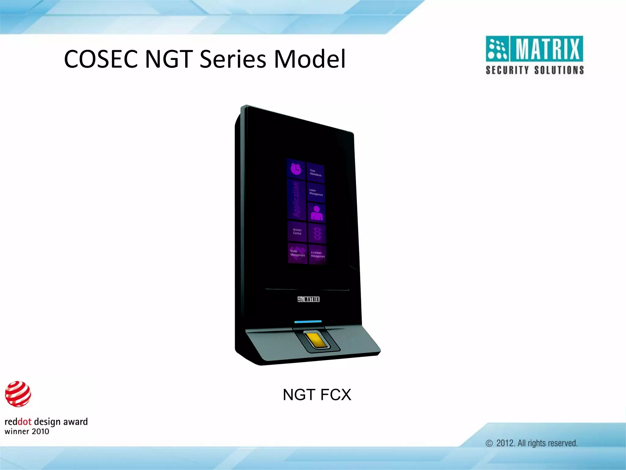 Matrix Security Solutions Cosec Access Control And Time Attendance Ppt