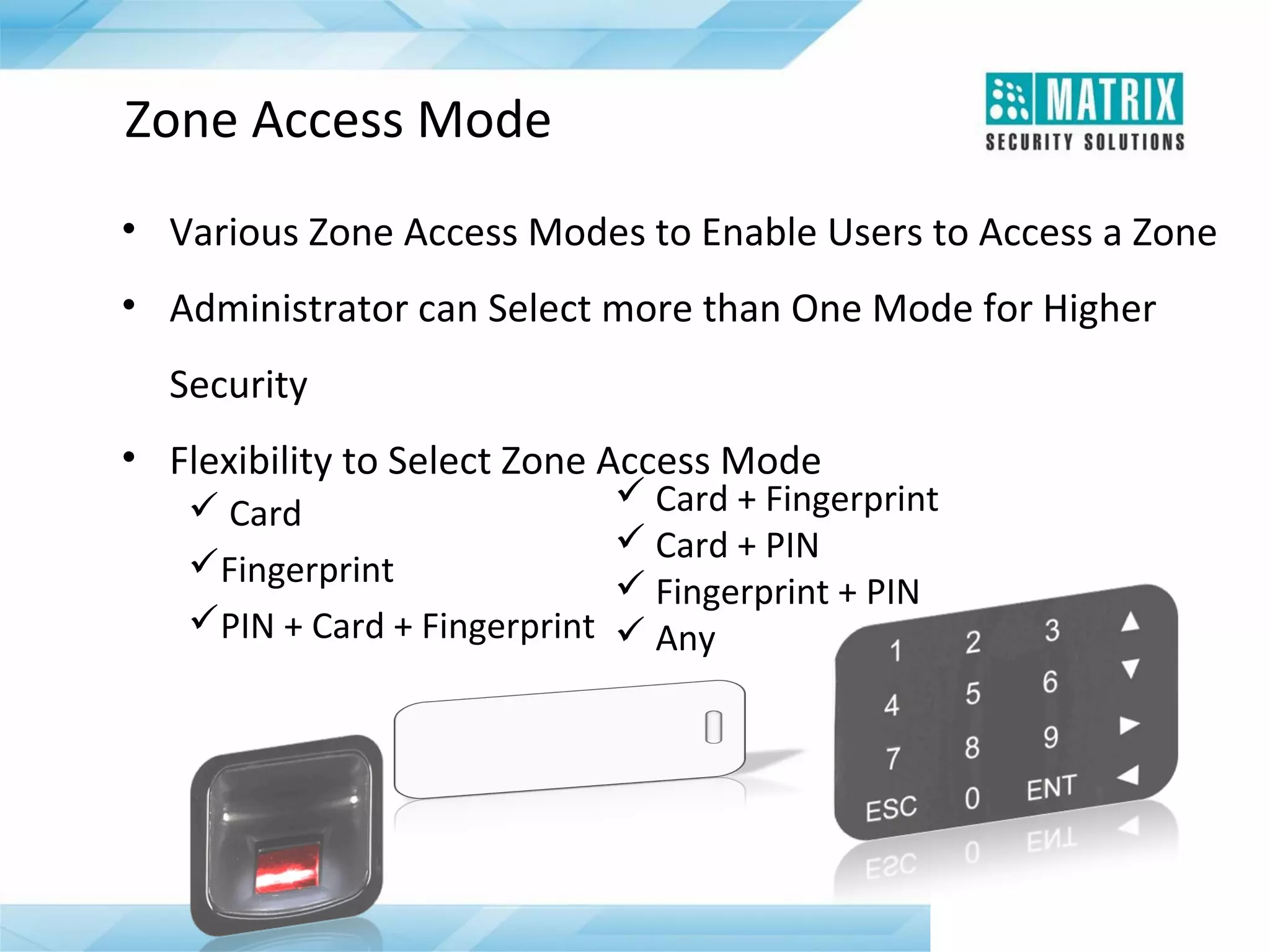 Matrix Security Solutions Cosec Access Control And Time Attendance Ppt