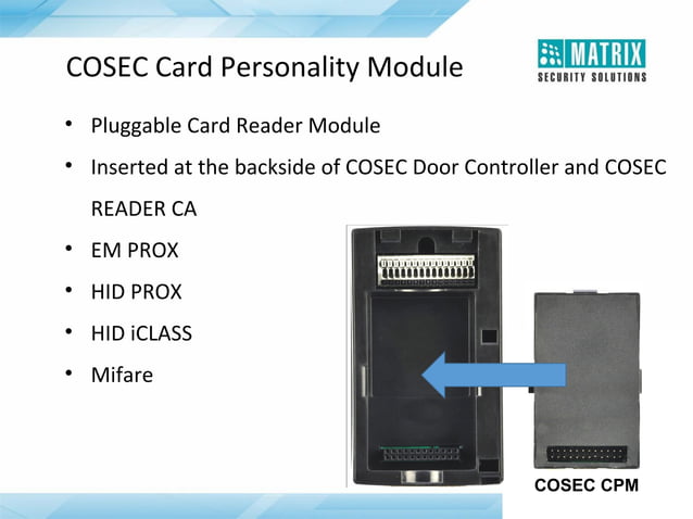 Matrix Security Solutions: COSEC - Access Control and Time-Attendance | PPT