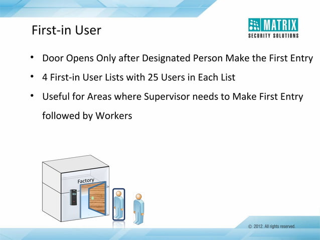 Matrix Security Solutions: COSEC - Access Control and Time-Attendance | PPT