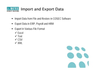 Matrix Cosec Presentation | PDF