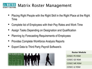 Roster Management Module (RSM) | PPT