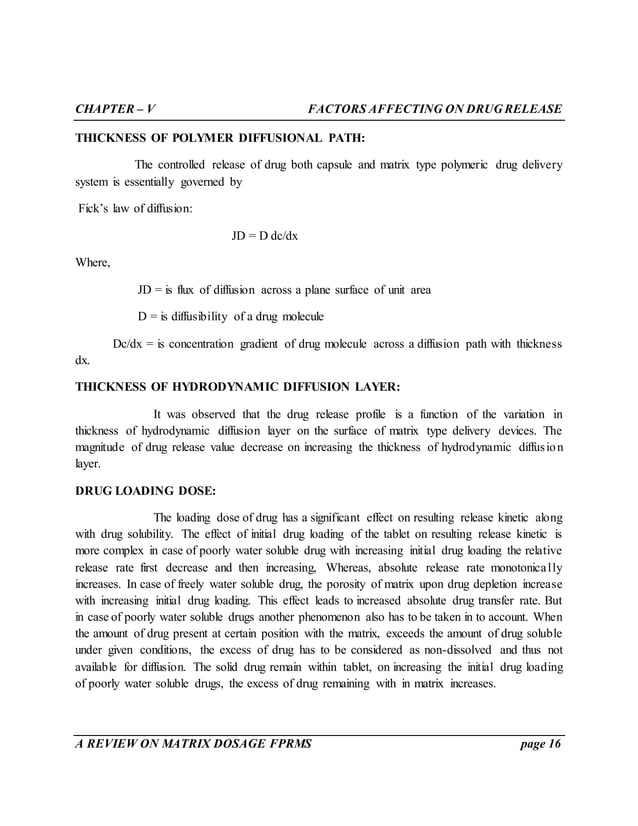 Matrix dosage forms in pharmaceutics (pharmaceutical dosage forms ...