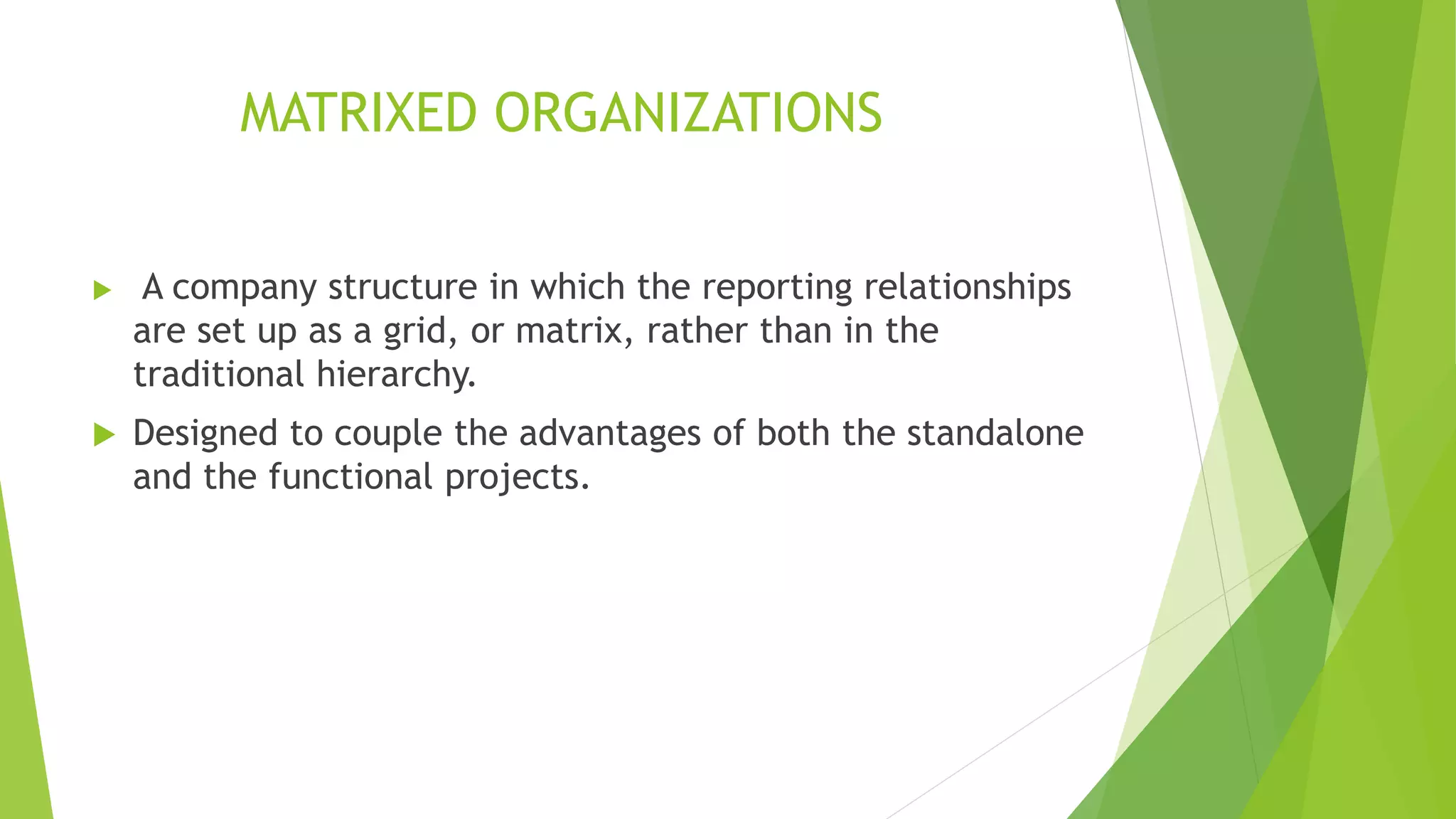Matrixed organizations | PPTX