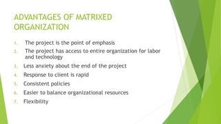 Matrixed organizations | PPT