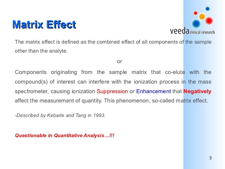 Matrix Effect matrix-effect