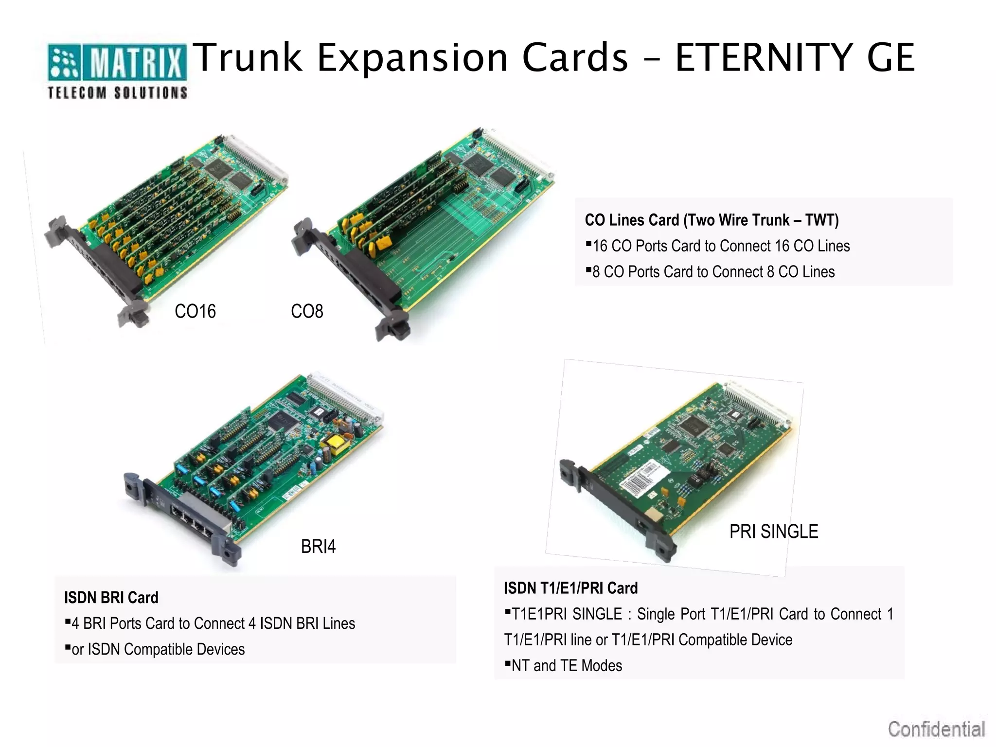 Matrix Telecom Solutions: ETERNITY GE - IP-PBX | PPT