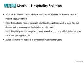 Matrix Hospitality Solutions | PPT