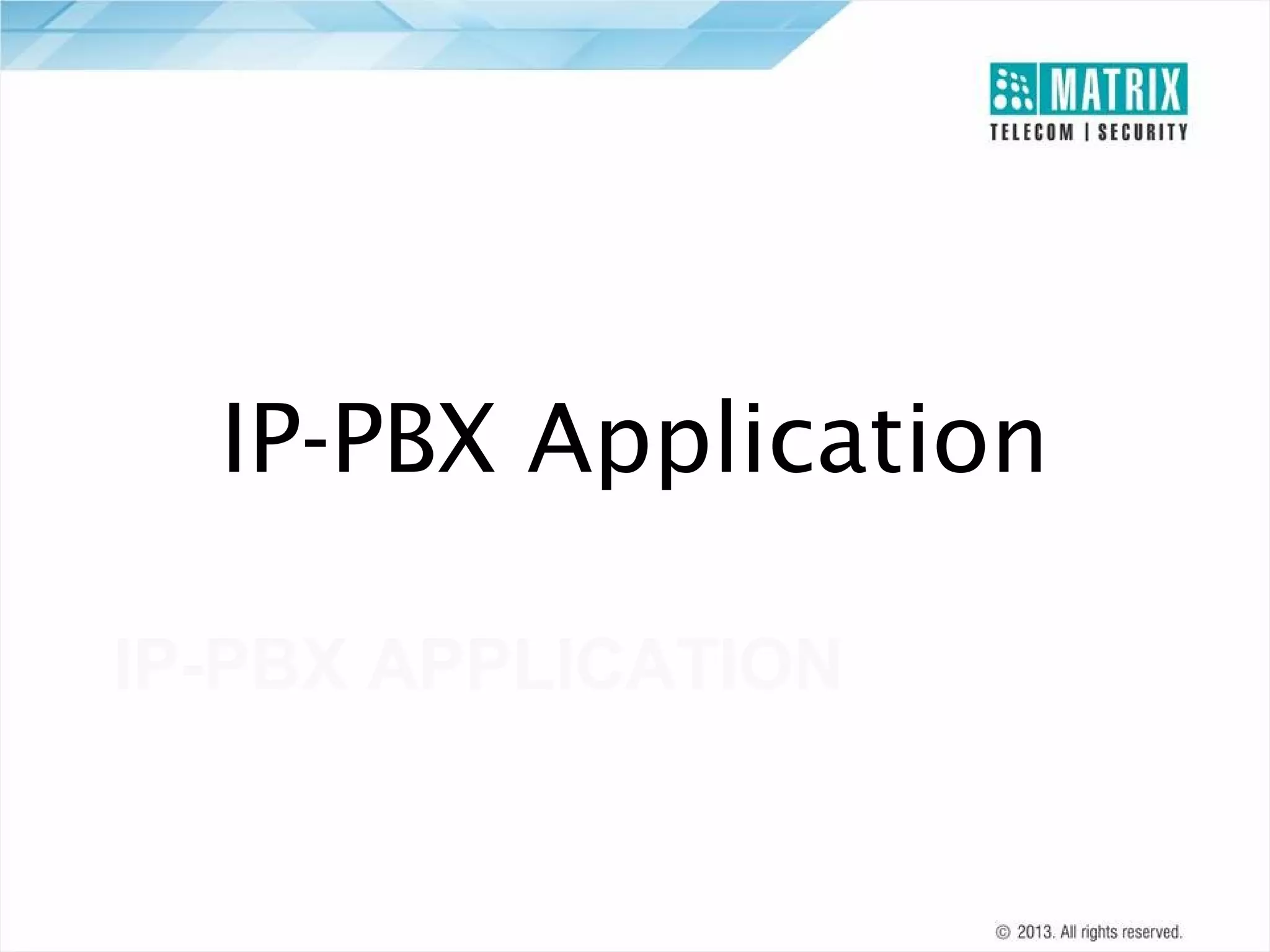 Matrix Telecom Solutions: ETERNITY IP-PBXs | PPT