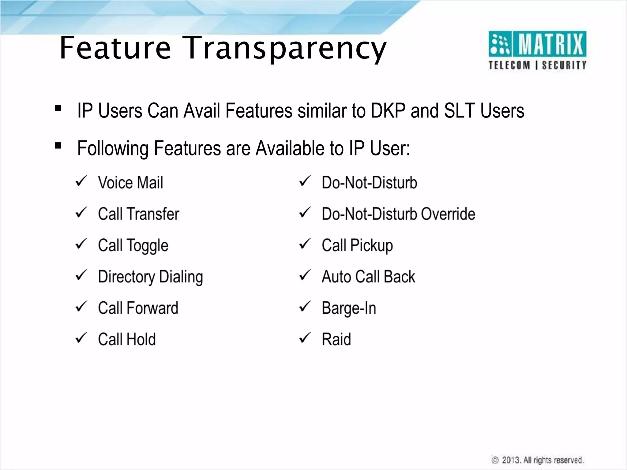 Matrix Telecom Solutions: ETERNITY IP-PBXs | PPT