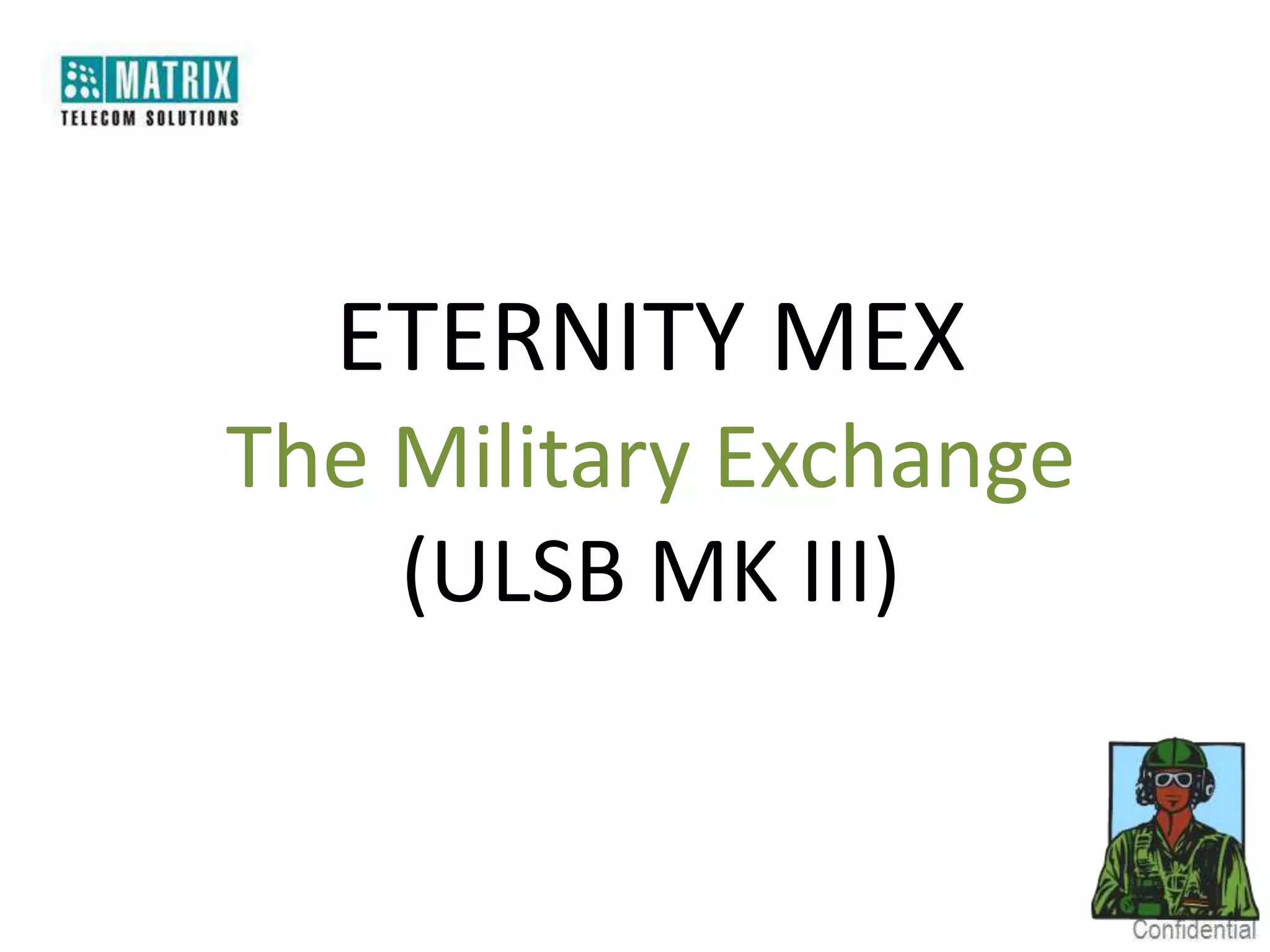 Matrix eternity mex presentation | PPTX