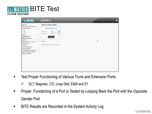 Matrix Telecom Solutions: ETERNITY MEX - The ULSB MK III Switch | PPTX
