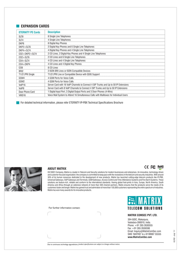 Matrix eternity pe brochure | PDF