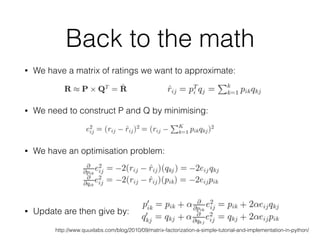 Matrix Factorisation (and Dimensionality Reduction) | PDF