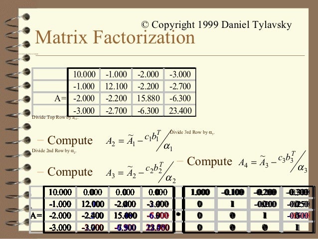 Matrix Factorization