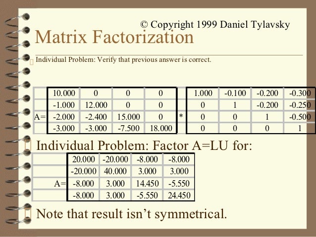 Matrix Factorization