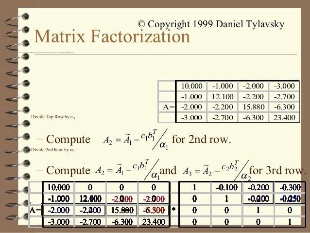 Matrix Factorization