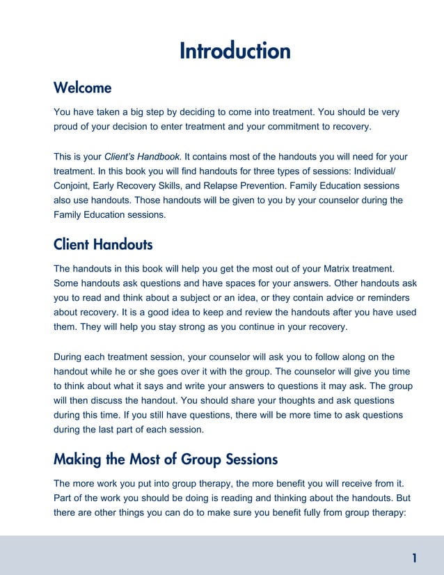 Matrix intensive outpatient tx for people with stimulant use disorder ...