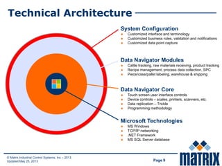 Introduction to Matrix and Data Navigator (updated May 2013) | PPTX ...
