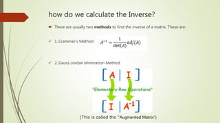 Matrix inversion | PPTX