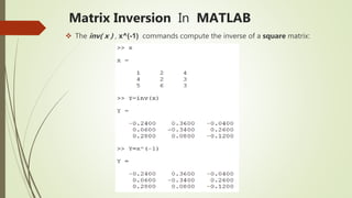 Matrix inversion | PPTX