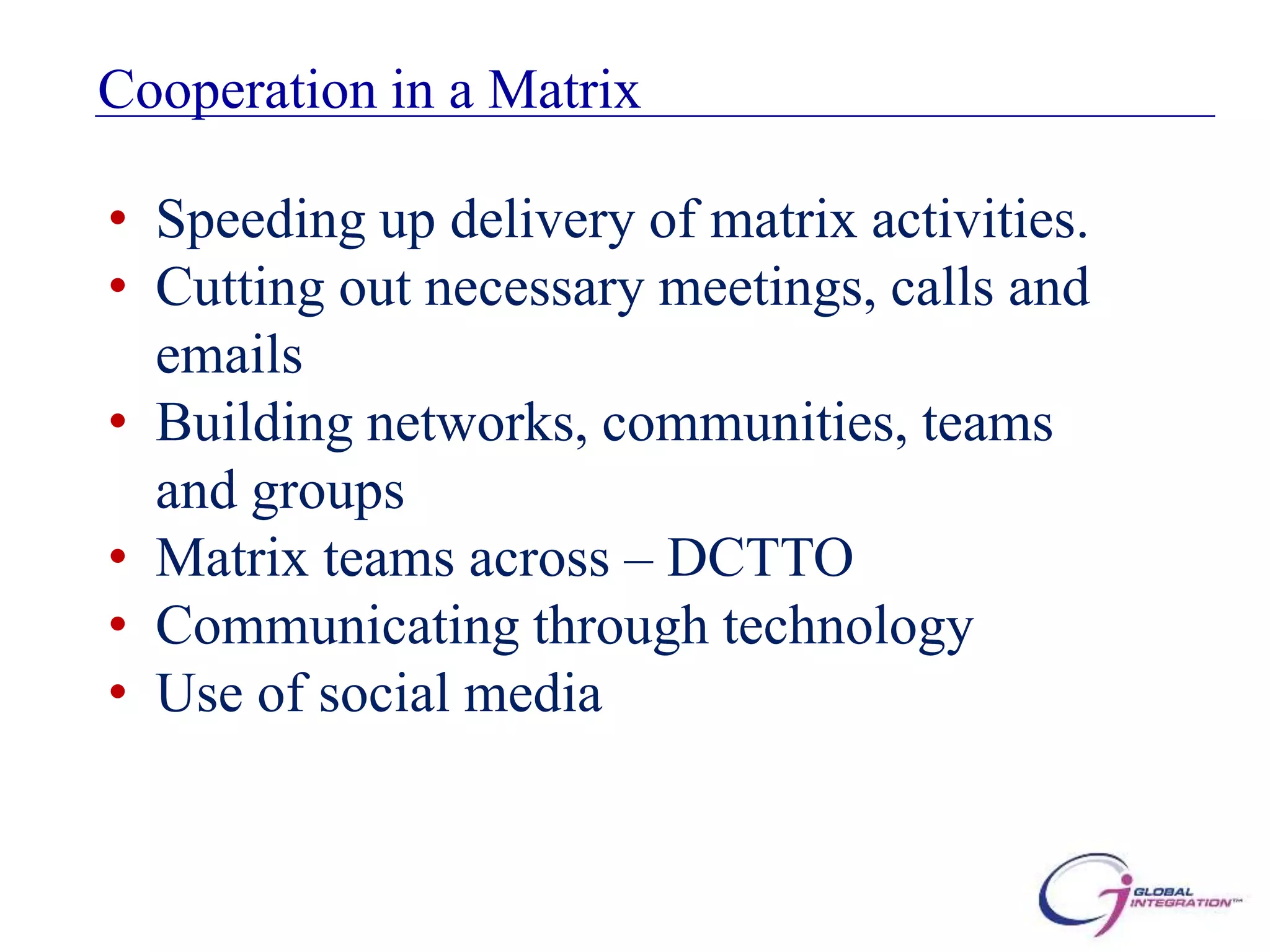 Matrix management | PPT