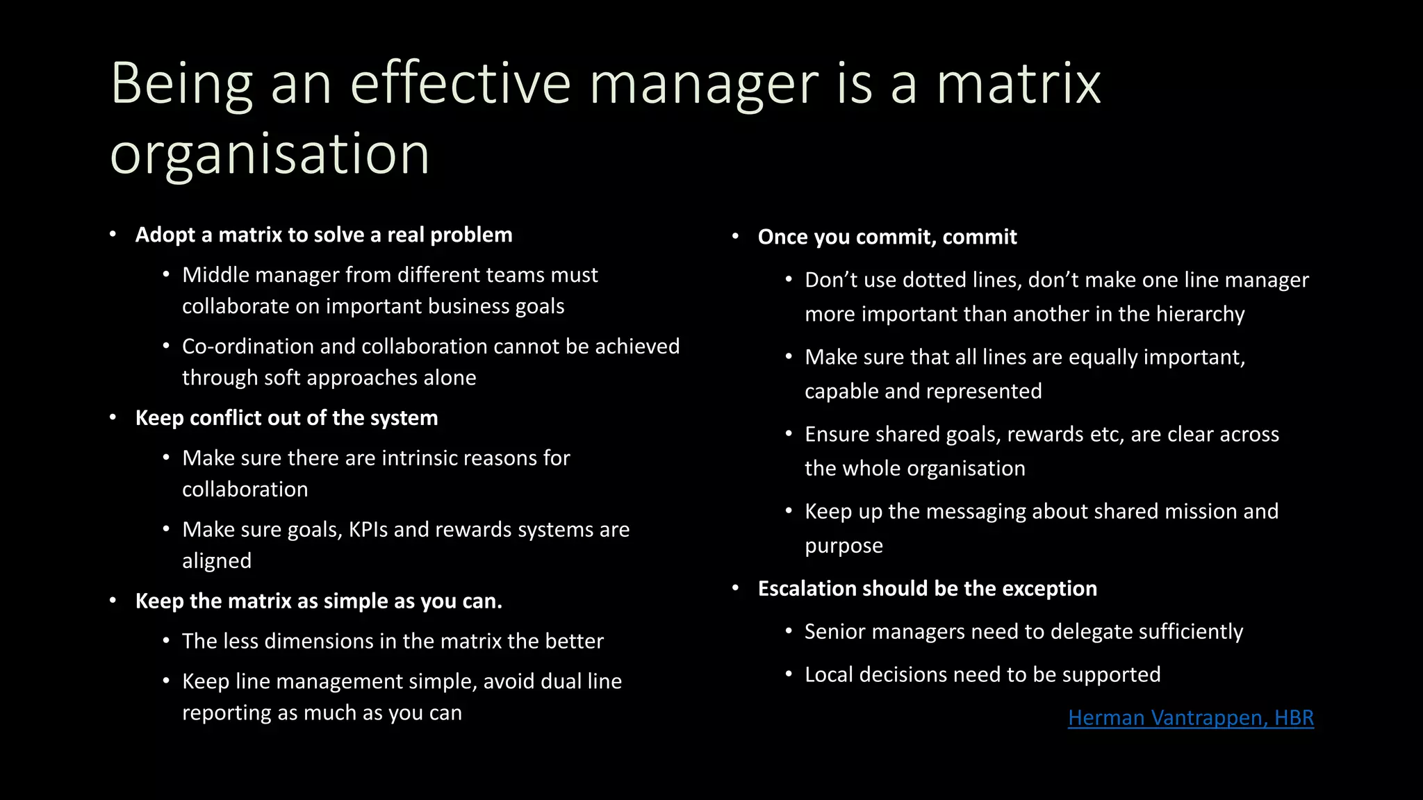 Matrix management | PPTX