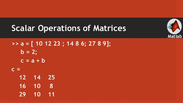 Matrix Manipulation in Matlab Matrix Manipulation in Matlab