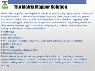 Matrix Mapper in Aviation Industry | PPTX | Air Travel | Travel Type