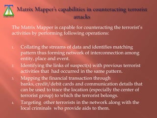 Matrix Mapper for Counter Terrorism Units | PPTX | Terrorism ...
