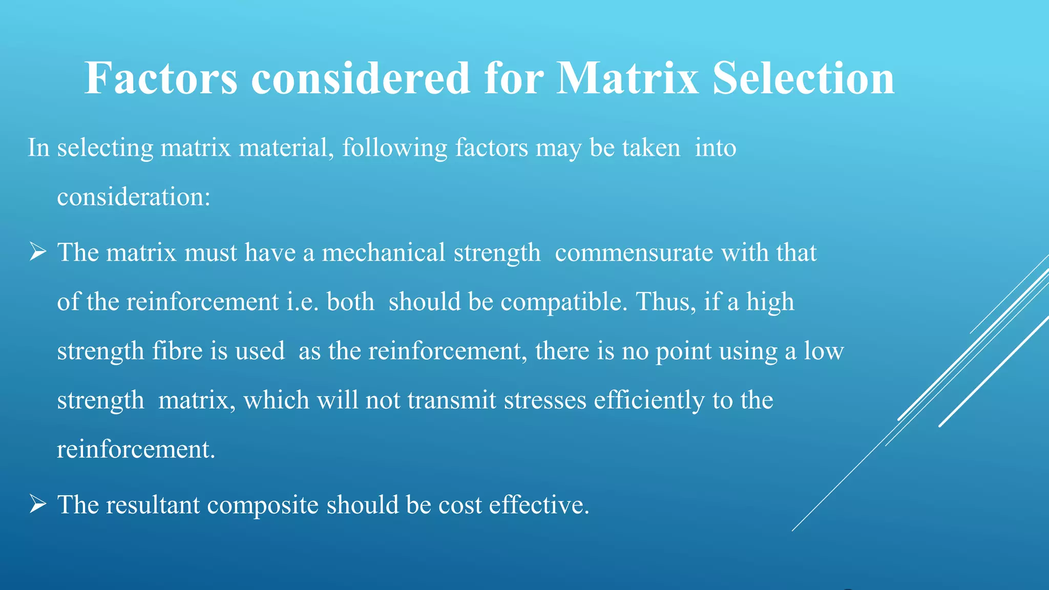 Matrix materials 4 | PPTX